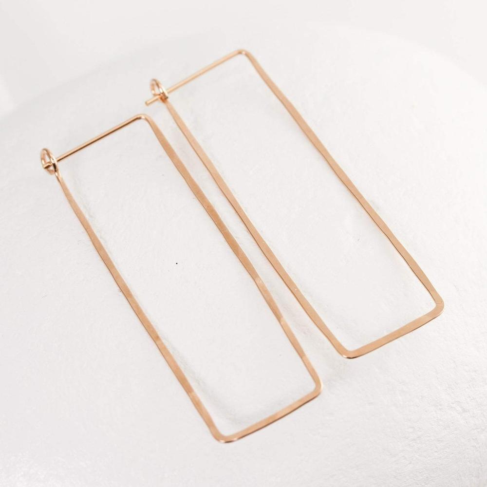 Large Rectangle Hoops – Lotus Stone Design