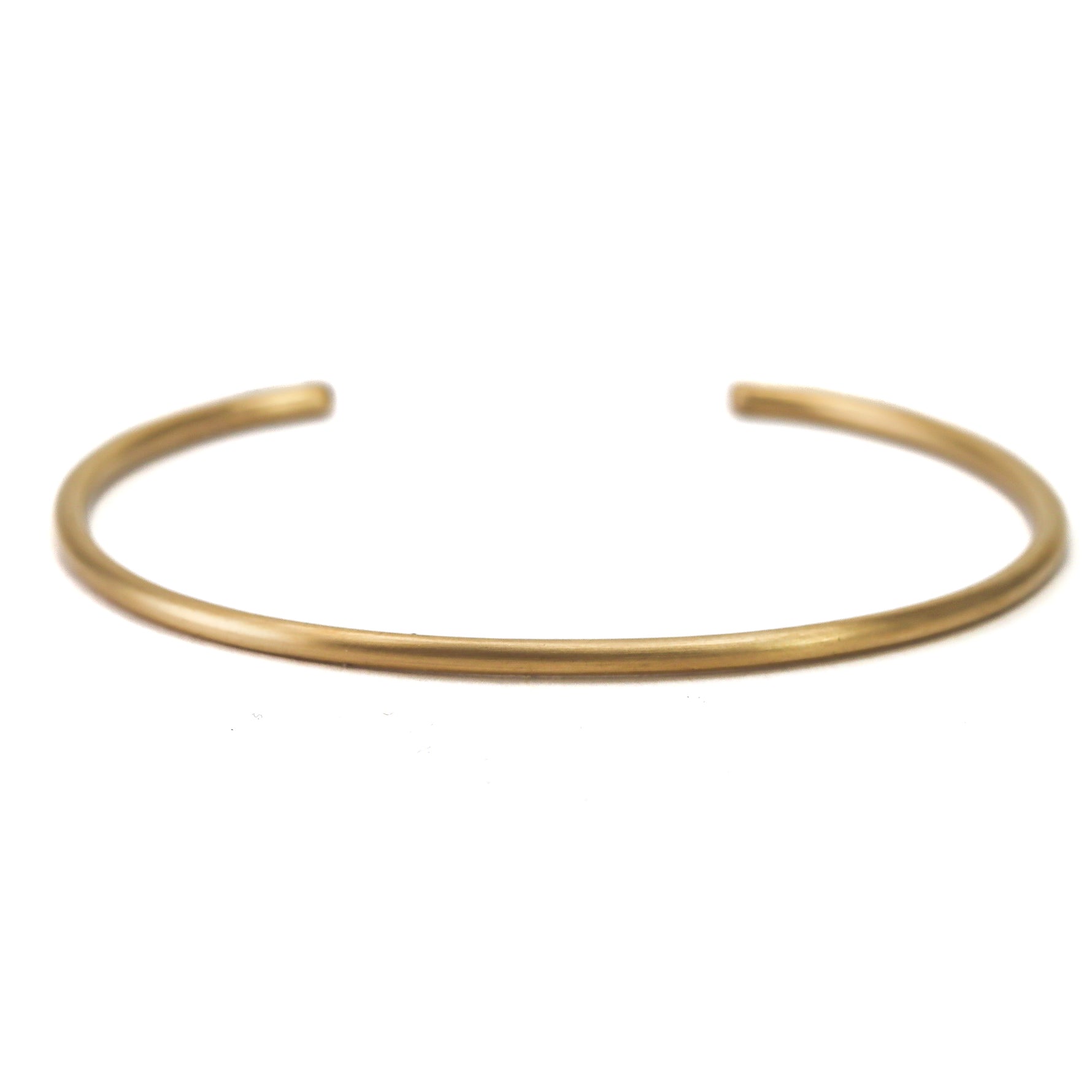 Matte Cuff Bracelet in Gold – Lotus Stone Design